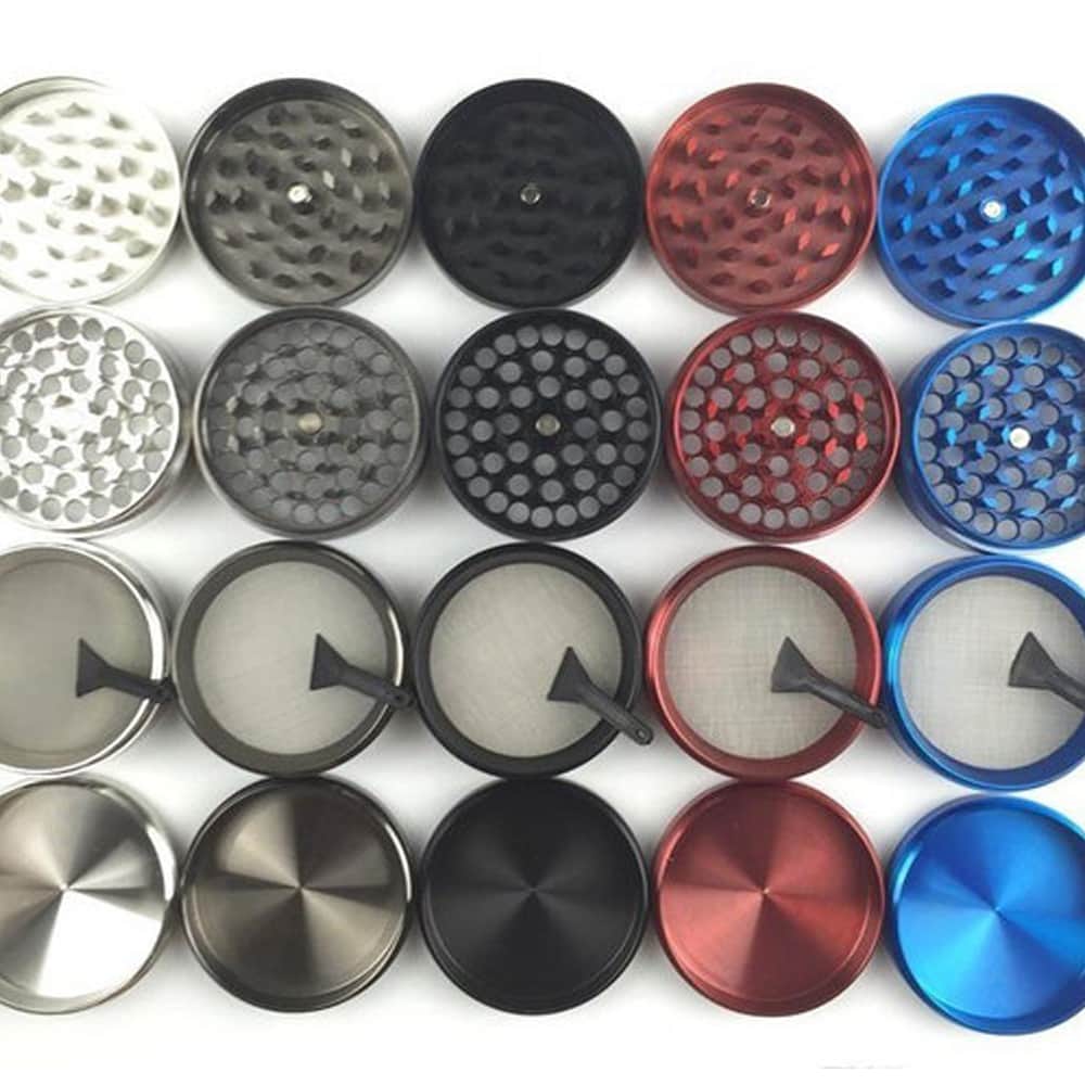 63mm Zinc 4pc Grinder - Grinders | LuvBuds | Bloom